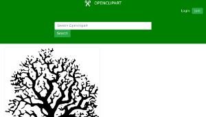 openclipart圖庫：Oak Tree