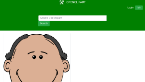 openclipart圖庫：Man Face Cartoon