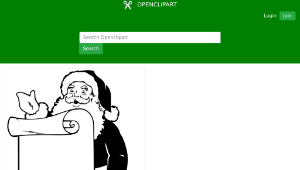 openclipart圖庫：Make a Santa list
