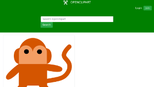 openclipart圖庫：Cheeky Monkey