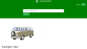 openclipart圖庫：Camper Van