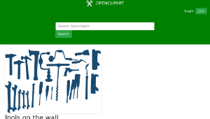 openclipart圖庫：Tools on the wall