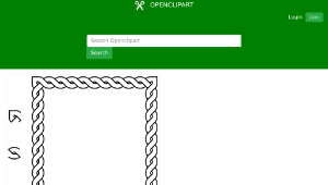 openclipart圖庫：rope border square