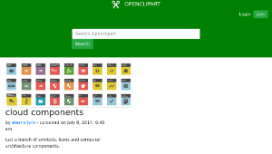 openclipart圖庫：cloud components