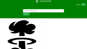 openclipart圖庫：Mushroom Cloud