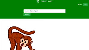 openclipart圖庫：Monkey remix