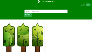 openclipart圖庫：Stylised Abstract Trees