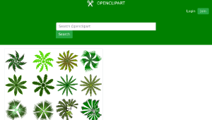 openclipart圖庫：Palm top view