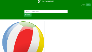 openclipart圖庫：beach ball