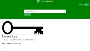 openclipart圖庫：Simple key