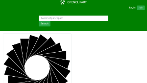 openclipart圖庫：Shutter Silhouette