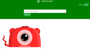 openclipart圖庫：Red Oso