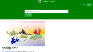 openclipart圖庫：spring time