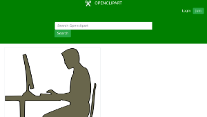 openclipart圖庫：computer desk