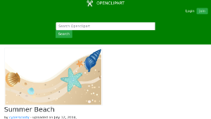 openclipart圖庫：Summer Beach