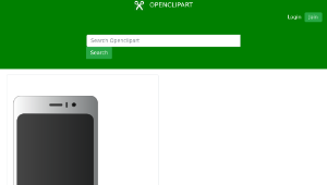 openclipart圖庫：Unbranded mobile phone - smartphone