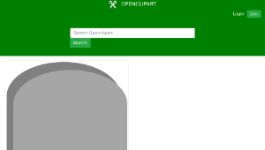 openclipart圖庫：Simple gravestone