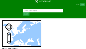 openclipart圖庫：Map Widget