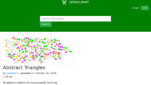 openclipart圖庫：Abstract Triangles