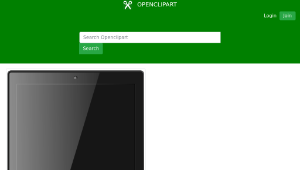 openclipart圖庫：Tablet
