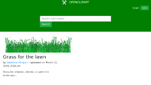 openclipart圖庫：Grass for the lawn