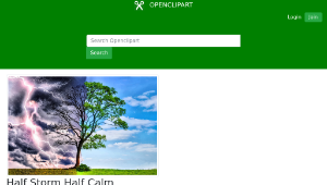 openclipart圖庫：Half Storm Half Calm