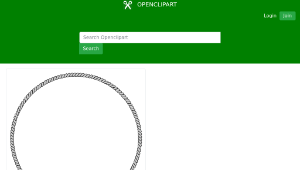 openclipart圖庫：Rope Ring