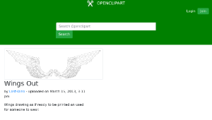 openclipart圖庫：Wings Out