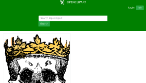 openclipart圖庫：King of the dead colored