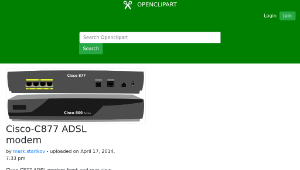 openclipart圖庫：Cisco-C877 ADSL modem