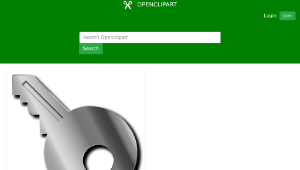 openclipart圖庫：Metal Key