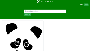 openclipart圖庫：Brave Panda