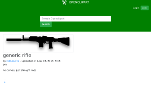 openclipart圖庫：generic rifle