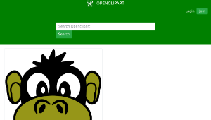 openclipart圖庫：Monkey