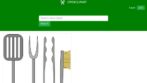 openclipart圖庫：Barbecue Tools