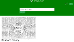 openclipart圖庫：Random Binary Numbers 3