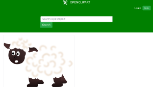 openclipart圖庫：White sheep