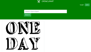 openclipart圖庫：One Day at a Time