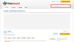 Freesound聲音庫：mouth_smacking_sounds.wav