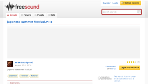 Freesound聲音庫：japanese summer festival.MP3