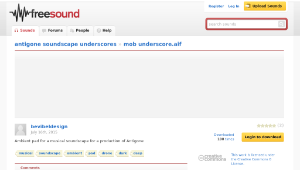 Freesound聲音庫：mob underscore.aif