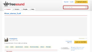Freesound聲音庫：River_stereo_3.aif