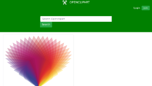 openclipart圖庫：Rainbow Hourglass