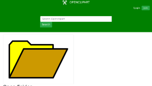 openclipart圖庫：Open Folder