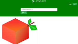 openclipart圖庫：Cubism Apple