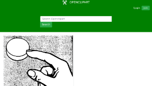 openclipart圖庫：Push the Button