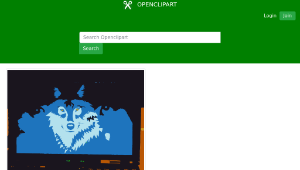 openclipart圖庫：Wolf remix from camera to vector