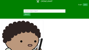 openclipart圖庫：Talking on the phone