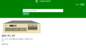 openclipart圖庫：IBM PC AT