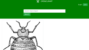 openclipart圖庫：Bed bug